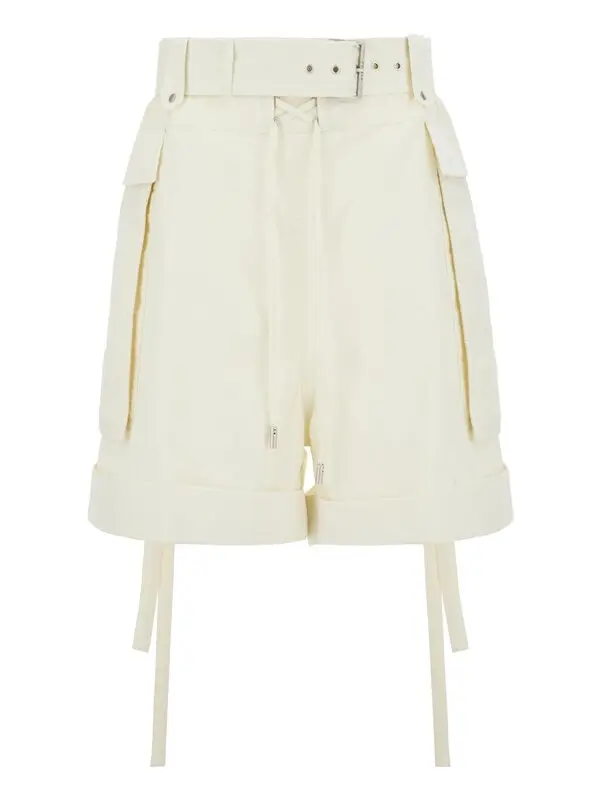 Alexander McQueen Belted Cargo Shorts - Multicolor