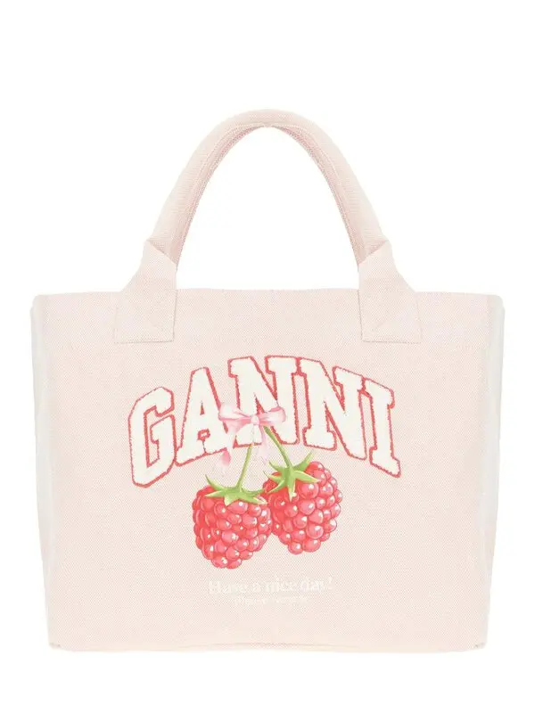 GANNI Printed Tote Bag - Multicolor