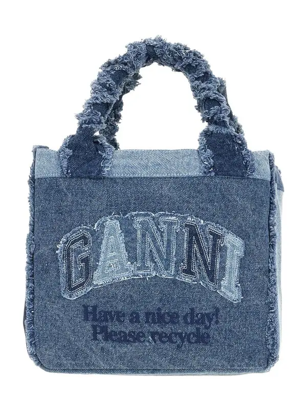 GANNI Denim Tote Bag - Multicolor