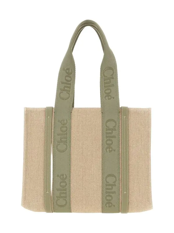 Chloé Shopper Bag With Logo Detail - Multicolor