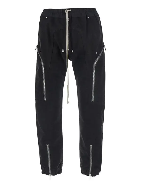 Rick Owens Heizer' Pants With Side Zip Cargo Pockets In Cotton For - Multicolor