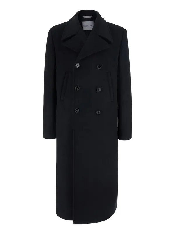 Balenciaga Df Skinny Fit Coat - Multicolor