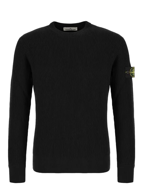 Stone Island Ribbed Crew Neck Knitwear - Multicolor