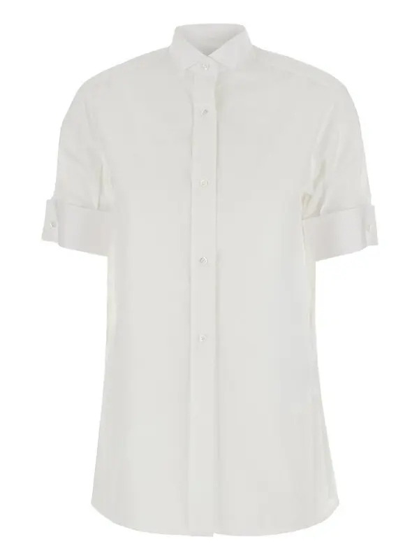 MAISON MARGIELA Short Sleeve Shirt With Classic Collar - Multicolor
