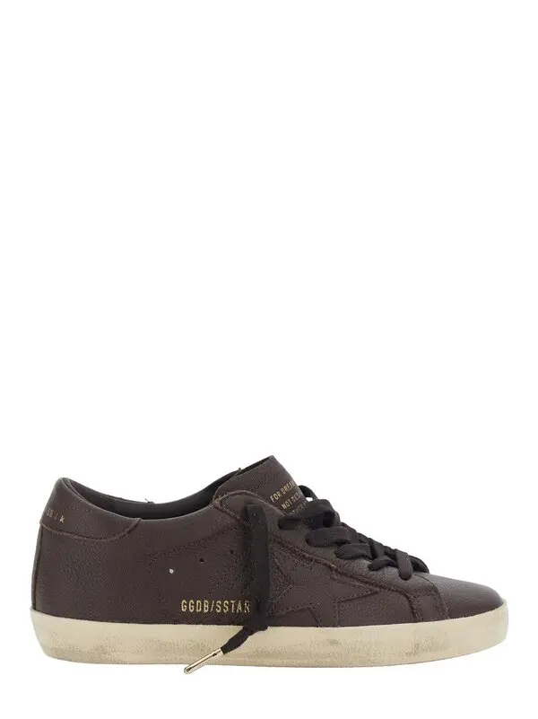 GOLDEN GOOSE Super Star Sneakers With Suede Detail - Brown