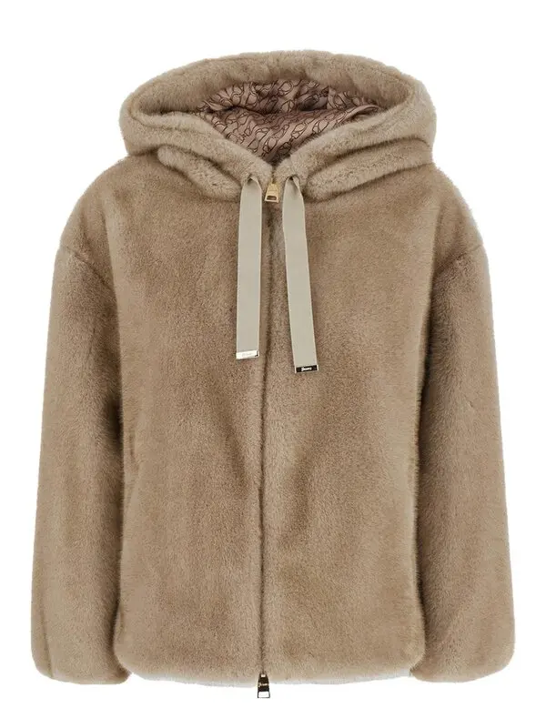 Herno Hooded Jacket With Drawstring - Gray
