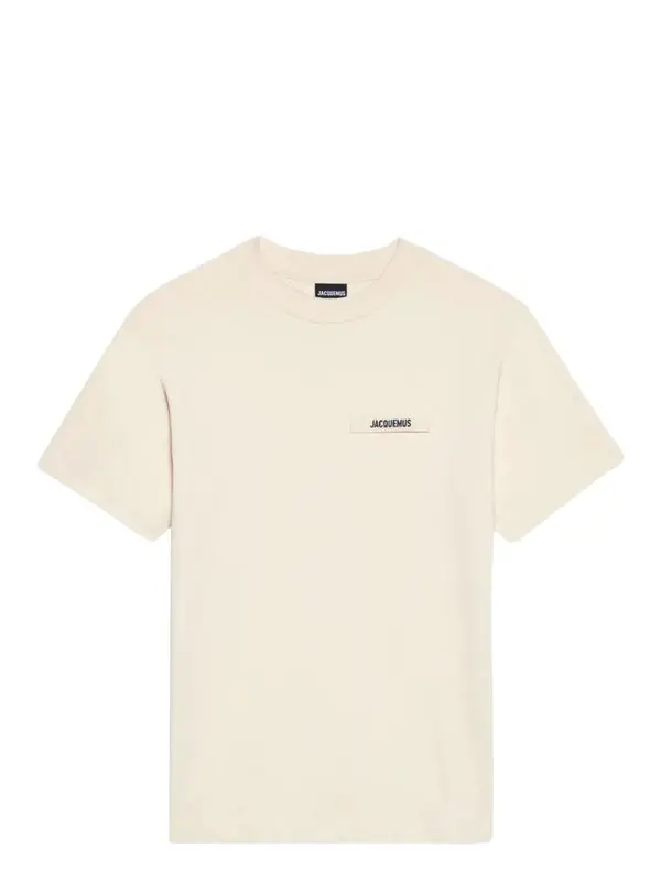 Jacquemus T-shirt With Logo Appliqu - Brown