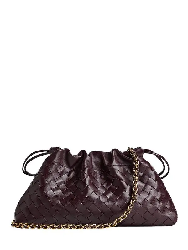 Bottega Veneta Dustbag Notte Pouch Bag Dark Barolo - Brown