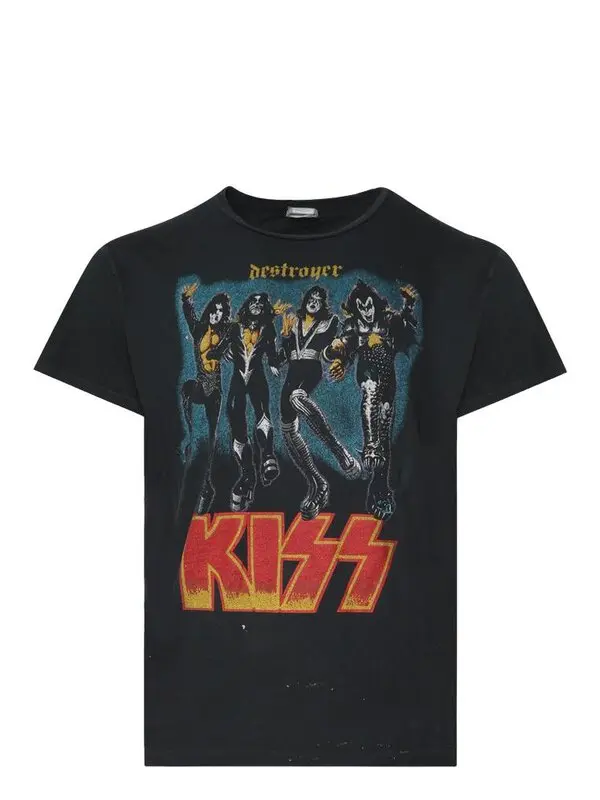 MadeWorn Kiss T-shirt Coal - Black
