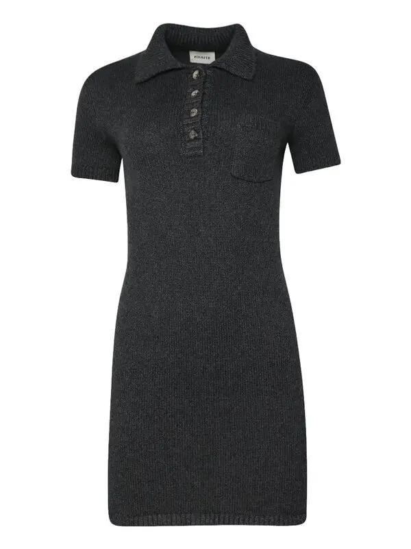 Khaite Nehra Dress Charcoal - Grey