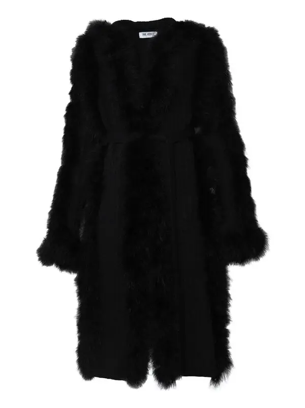 Attico Long Coat - Black