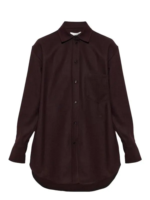 Victoria Beckham Remi Shirt Acai - Burgundy