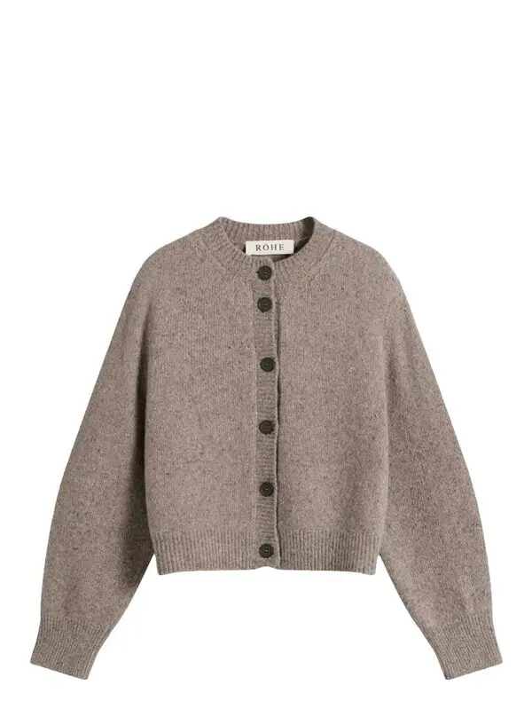 RÓHE Statement Mouline Cardigan - Grey
