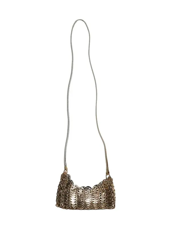 Rabanne 1969 Reversible Nano Flip Bag And Silver - Gold