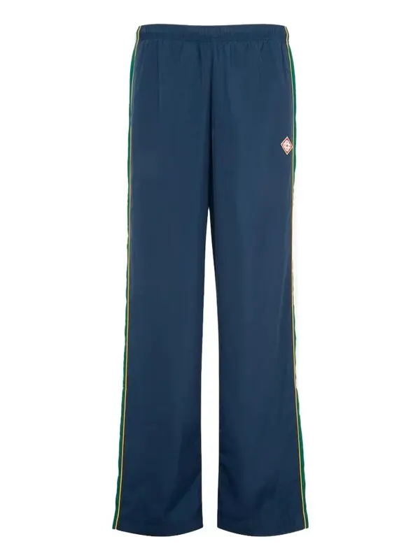 Casablanca Track Pants Navy And Green - Multicolor