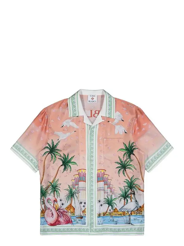 Casablanca Cuban Collar Shirt Ethereal - Multi