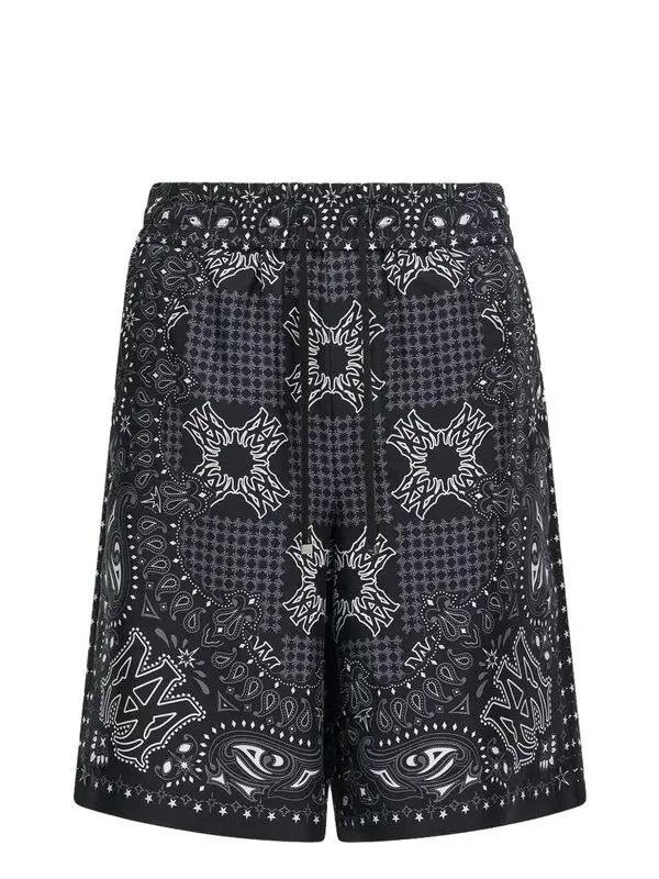 Amiri Ma Check Short - Black