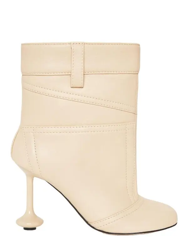 Loewe Flared-heel Ankle Boots - Nude