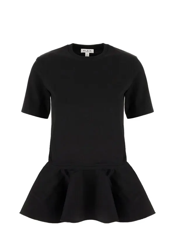 Alaïa Peplum T-shirt Dress - Multicolor
