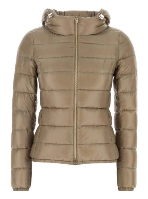Herno Hooded Quilted Jacket - Brown