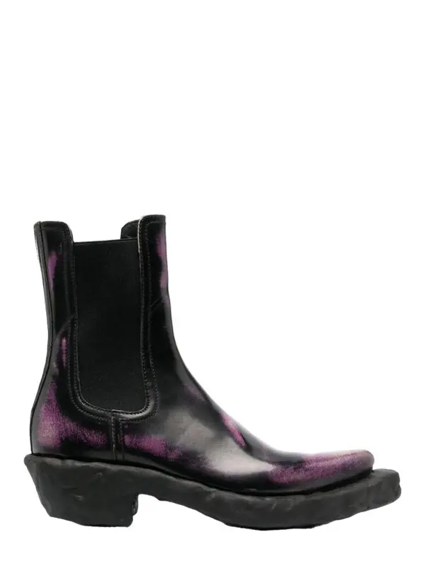 Camper Venga Pointed Toe Ankle Boots - Black