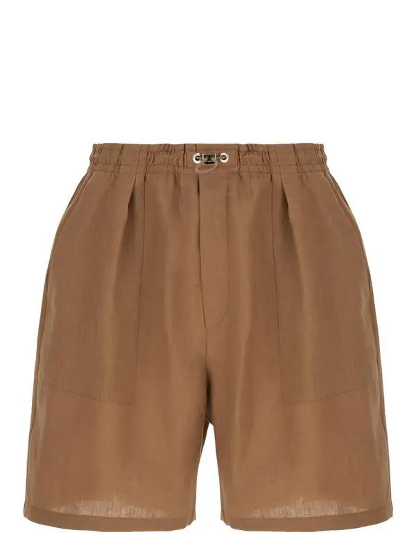 Fendi Elasticated Waist Pleated Shorts - Multicolor