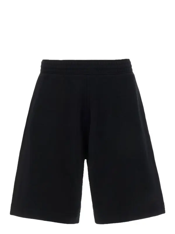 Givenchy Black Cotton Logo Patch Pocket Shorts - Multicolor