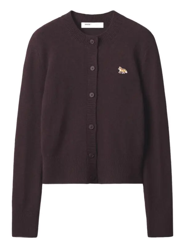 Maison Kitsuné Baby Fox Patch Knitted Cardigan - No