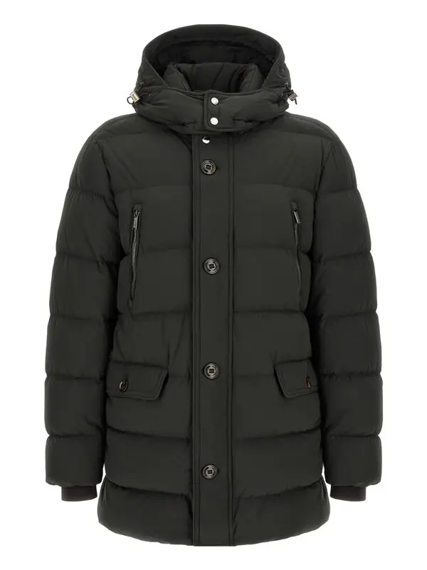 MOORER Long-sleeved Down Jacket - Black