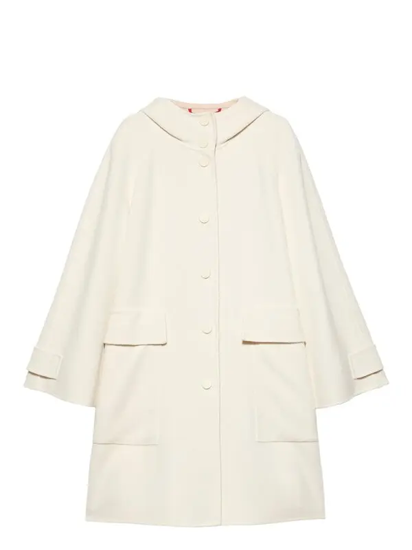 Max & Co. Wool Hooded Coat - White