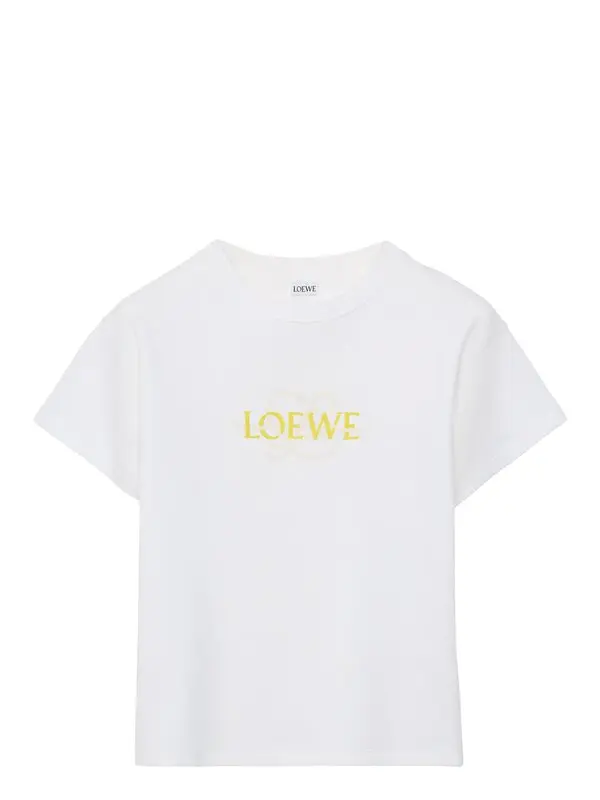 Loewe Embroidered Logo T-shirt - White