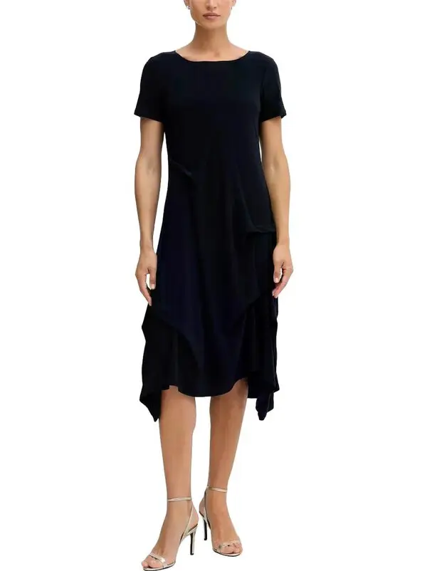 Joseph Ribkoff Asymmetric Hem Midi Dress - Blue