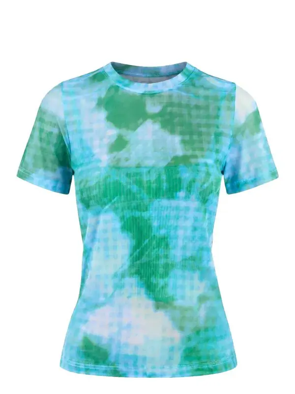 Ph5 Floral Print Mesh T-shirt - Green