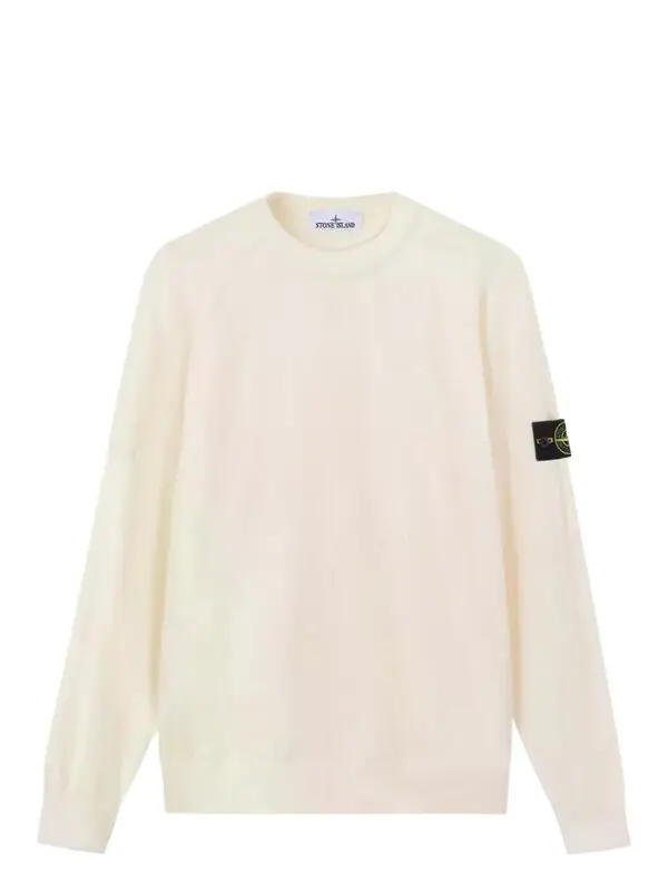 Stone Island Logo Patch Sweater - Neutrals
