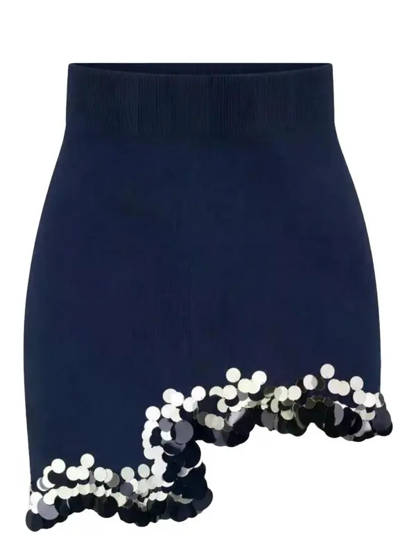 Ph5 Casey Sequin-embellished Mini Skirt - Blue