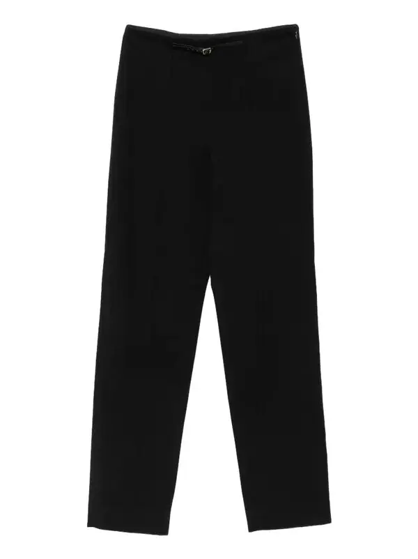 Sandro Zip-fastening Belted Trousers - Black