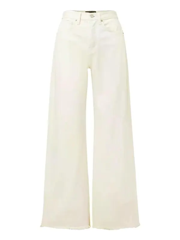 Veronica Beard Taylor Wide-leg Jeans - Neutrals