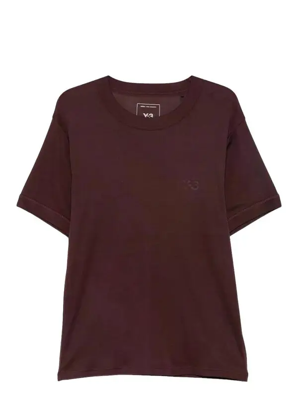 Y3 Logo-print Slim-fit T-shirt - Red