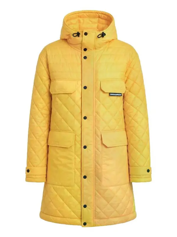 Dsquared2 Quilted Padded Coat - Yellow