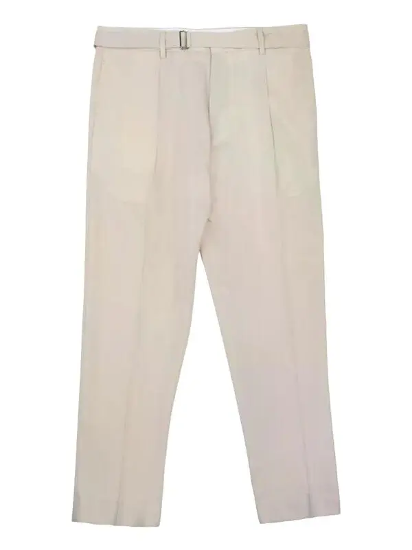 BE ABLE Andy Pleated Belted Trousers - Neutrals