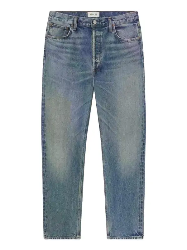 AGOLDE Straight Leg Cotton Jeans - Blue