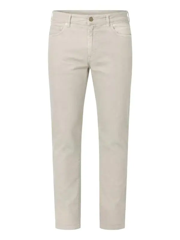 SIVIGLIA Slim-fit Gabardine Trousers - Neutrals