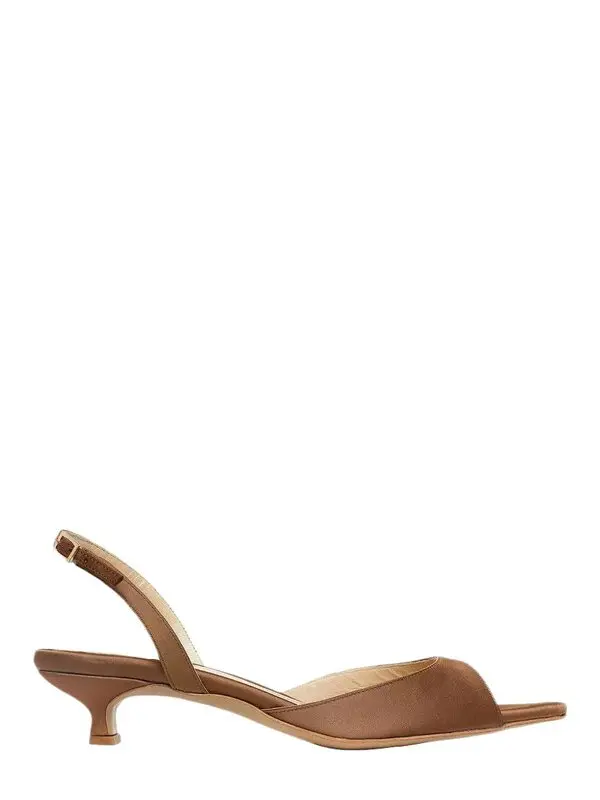 GINISSIMA Vicky Slingback Sandals - Brown