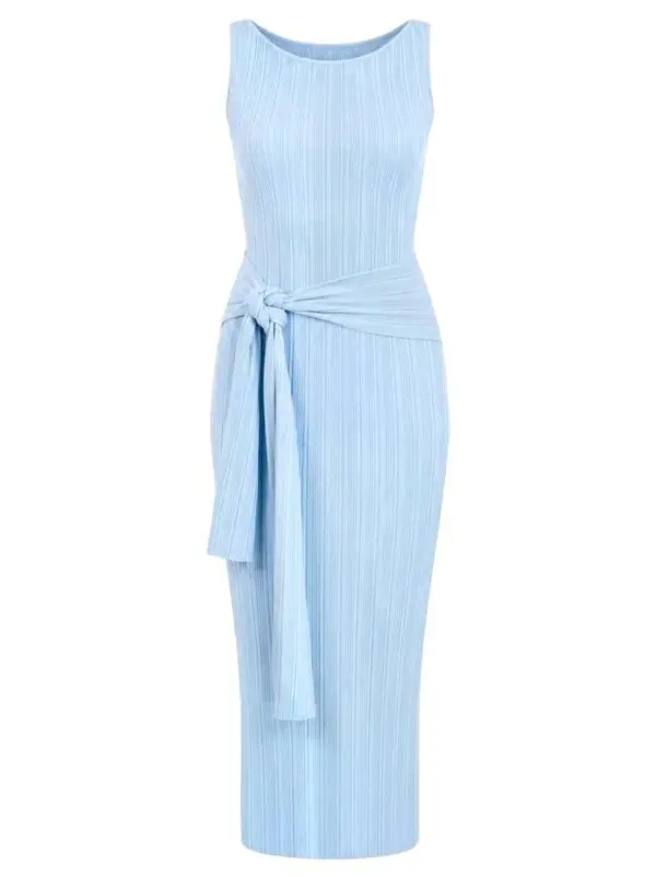 Ph5 Ayla Reversible Ribbed-knit Midi Dress - Blue