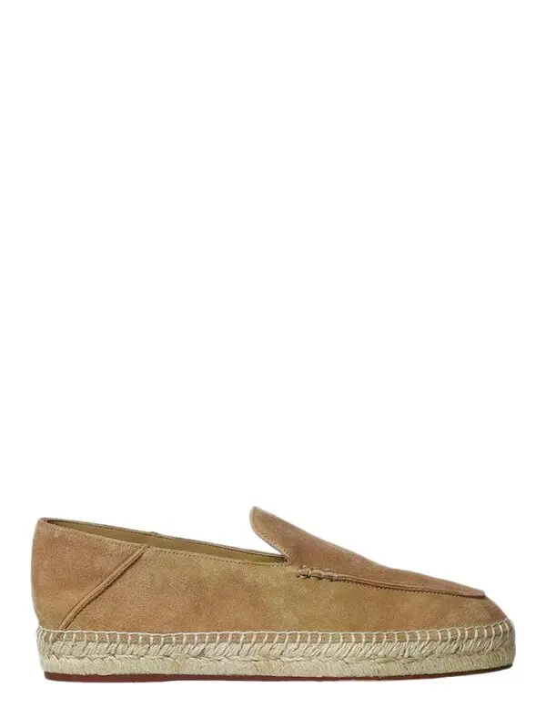 Loro Piana Suede Espadrille Loafers - Neutrals