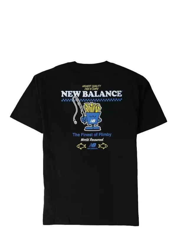 NEW BALANCE Fish And Chips Graphic T-shirt - Black