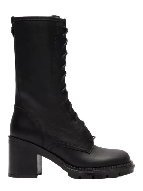 Casadei Concept Symphony Lace-up Combat Boots - Black