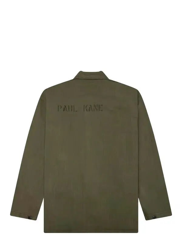 Needles Cotton Herringbone Weave Button-up Jacket - Green
