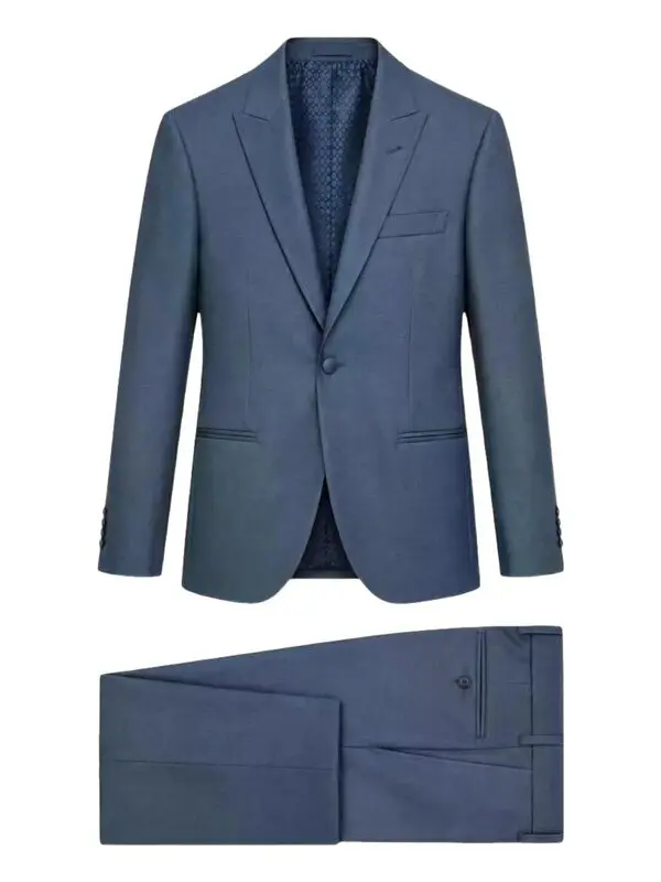 RAMON SANJURJO Peak-lapels Single-breasted Suit - Blue
