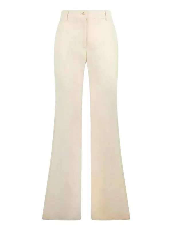 Alberta Ferretti Tailored Wide-leg Trousers - White